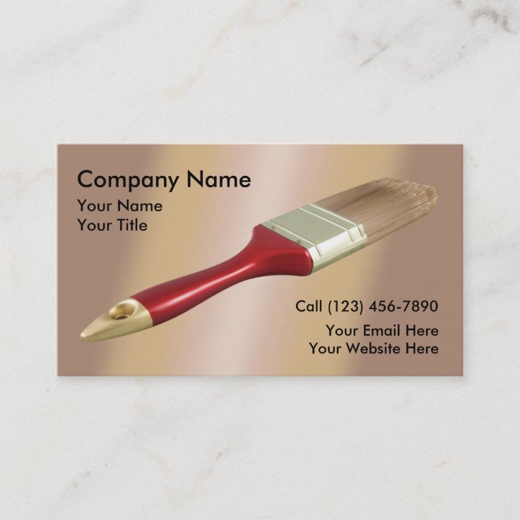 Painters Business Cards | Zazzle