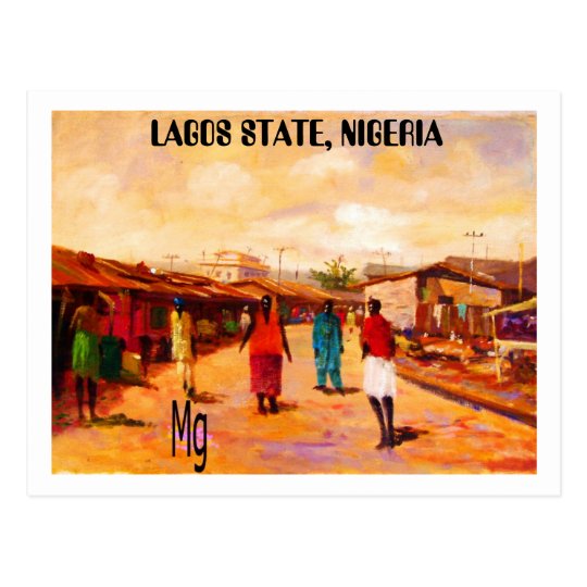 PAINTING 9 copy, LAGOS STATE, NIGERIA Postcard | Zazzle.com