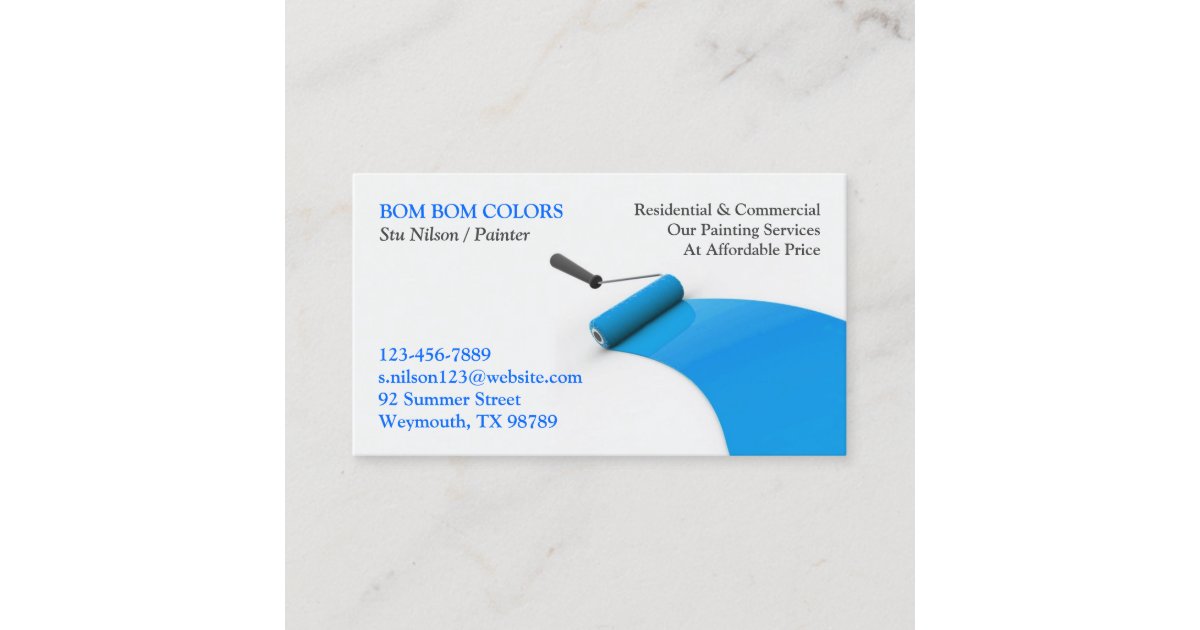 Painting Business Card | Zazzle