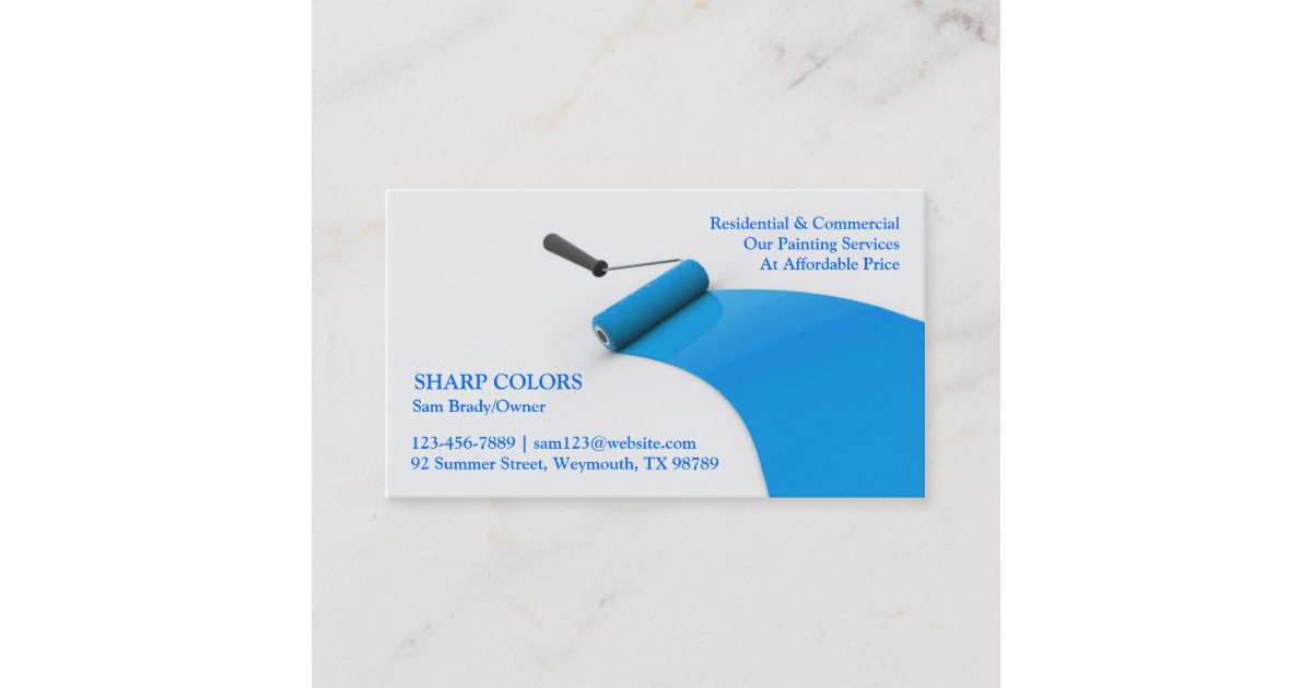 Painting Business Card | Zazzle