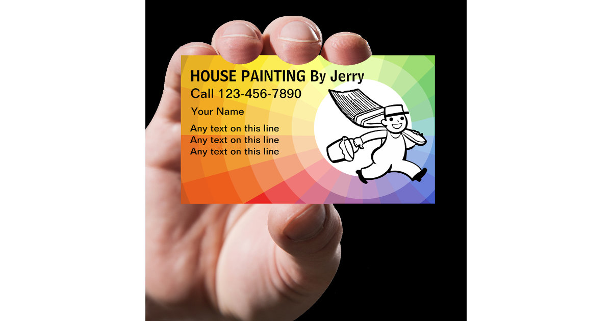 Painting Business Cards | Zazzle
