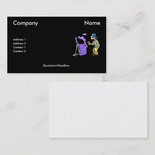 Painting Cars Business Card | Zazzle