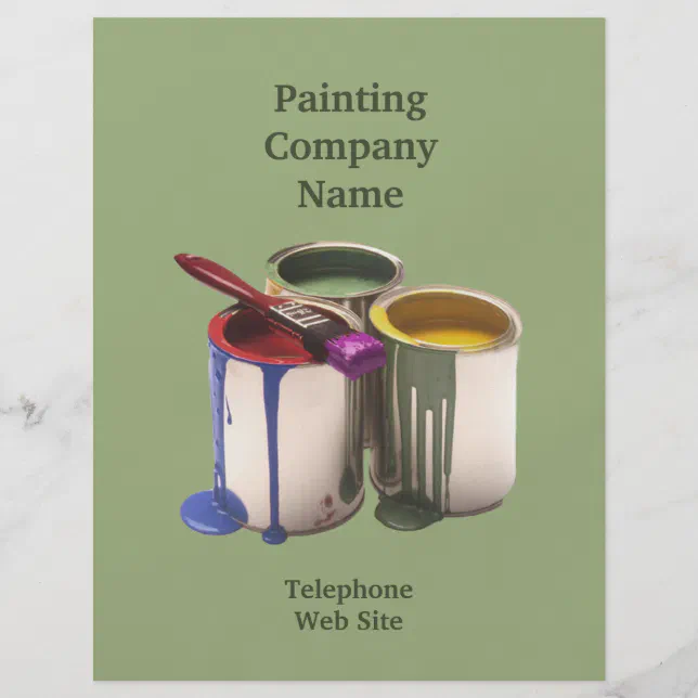 Painting Contractor Business Flyer | Zazzle
