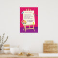 Painting Kids Art Room Class Rules Poster | Zazzle