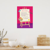 Painting Kids Art Room Class Rules Poster | Zazzle