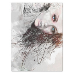 Painting of Beautiful Women Tissue Paper | Zazzle