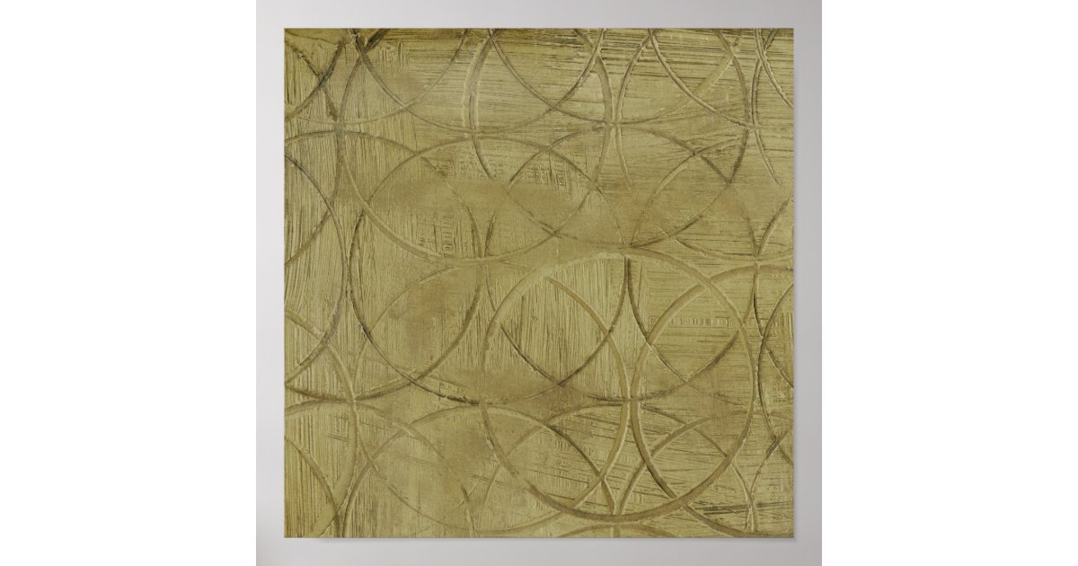 Painting of Linked Circles by Jennifer Goldberger Poster | Zazzle