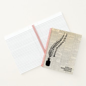 Painting of the Voice - Voltaire Quote Writers Notebook | Zazzle