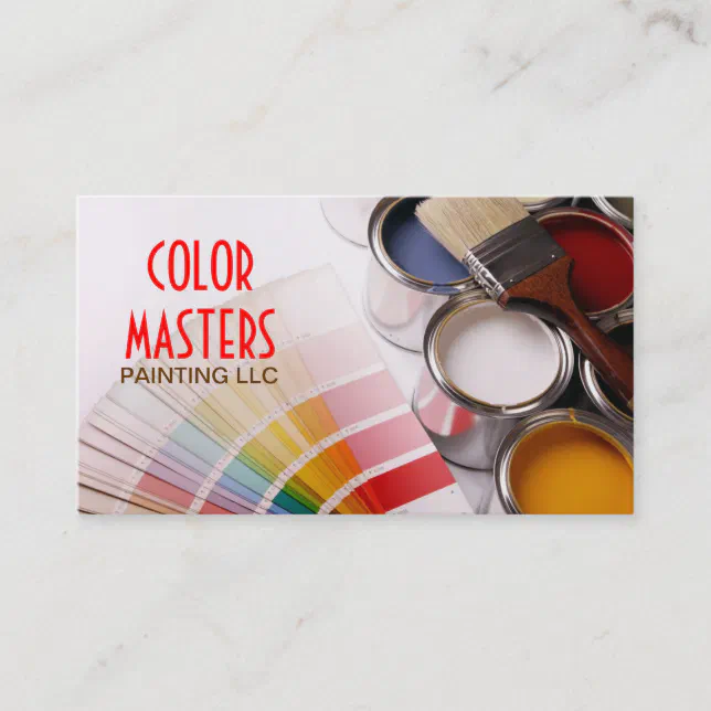 Painting, Painter , Construction ,Business Card | Zazzle