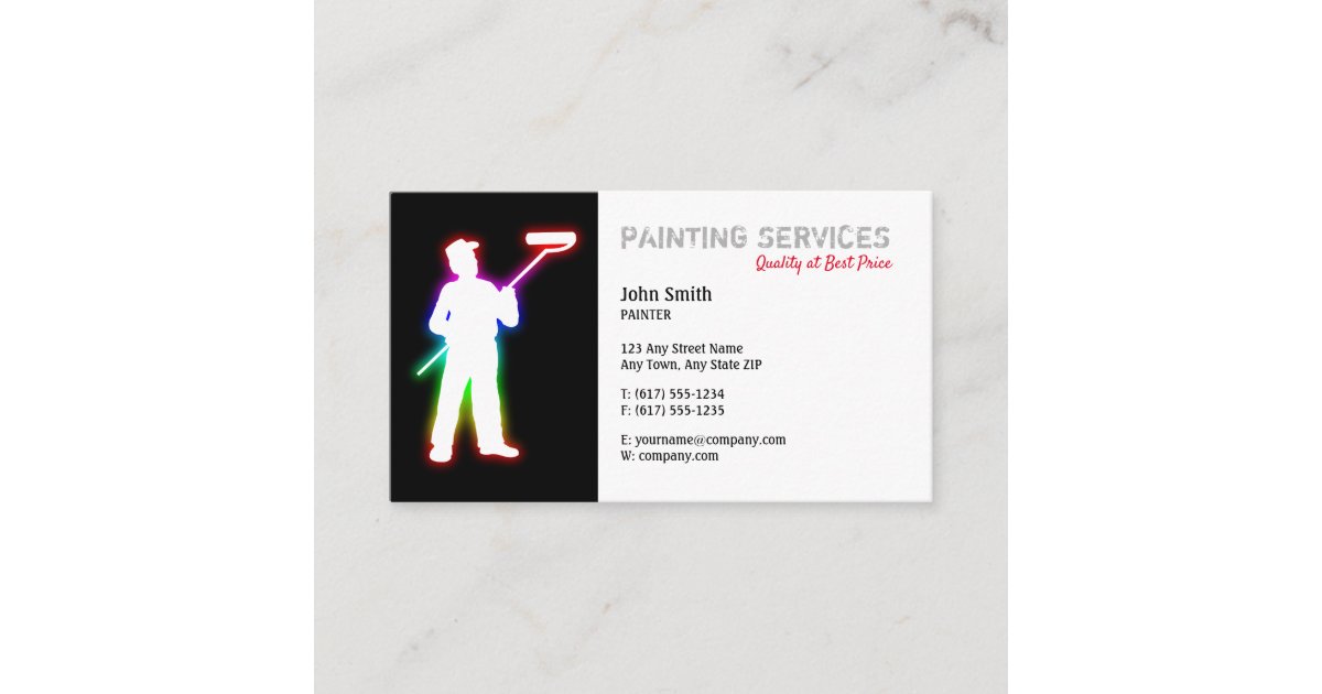 Painting Services | Painters Business Card | Zazzle