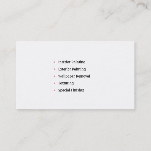 Painting Services | Painters Business Card | Zazzle