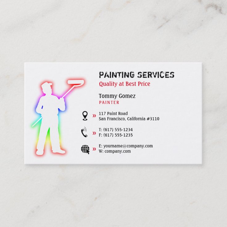 Painting Services | Painters Business Card | Zazzle