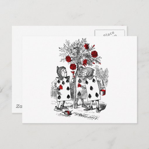 Painting the Roses Red Postcard | Zazzle