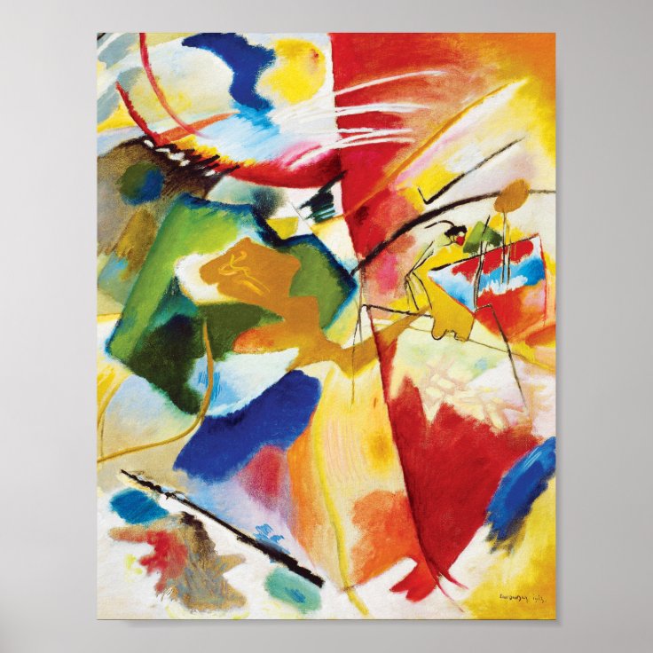 Painting with Green Center by Wassily Kandinsky Poster | Zazzle
