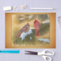 Pair of cardinals tissue paper | Zazzle