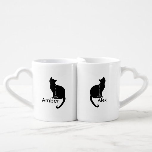 Pair of cats love mug | Zazzle