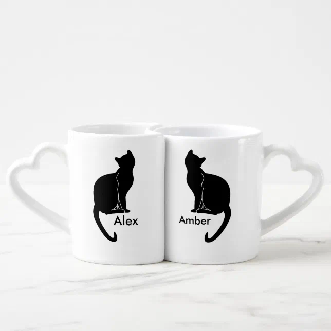 Pair of cats love mug | Zazzle