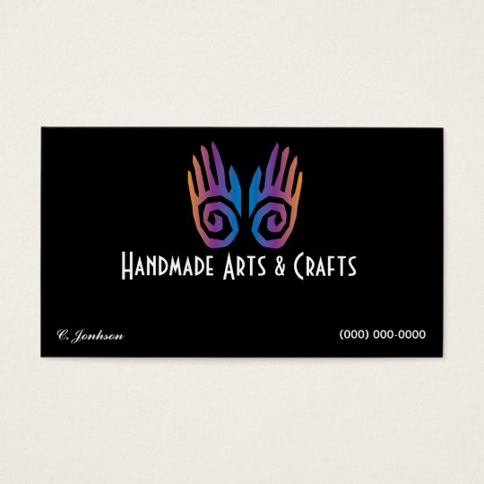 Pair of Hands Logo Business Card Arts and Crafts | Zazzle.com