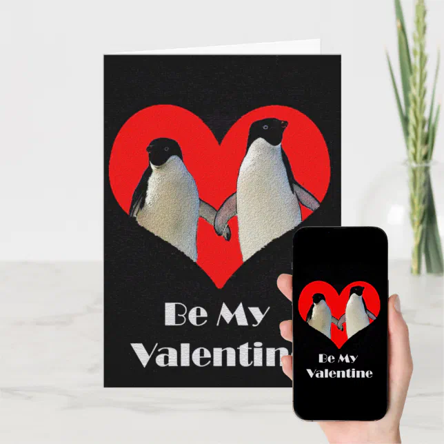 Pair of Penguins Valentine's Day Card | Zazzle