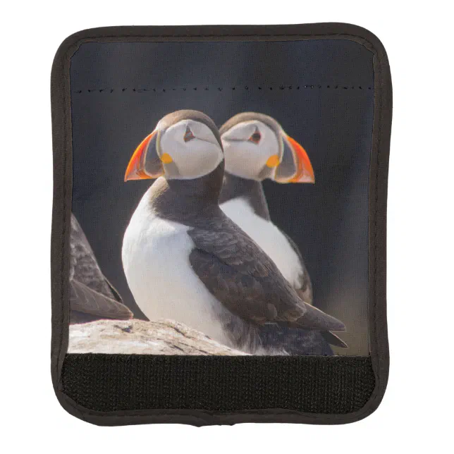 Pair of Puffins Luggage Handle Wrap | Zazzle