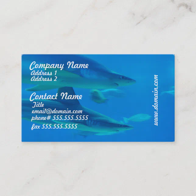 Pair of Sharks Business Cards | Zazzle