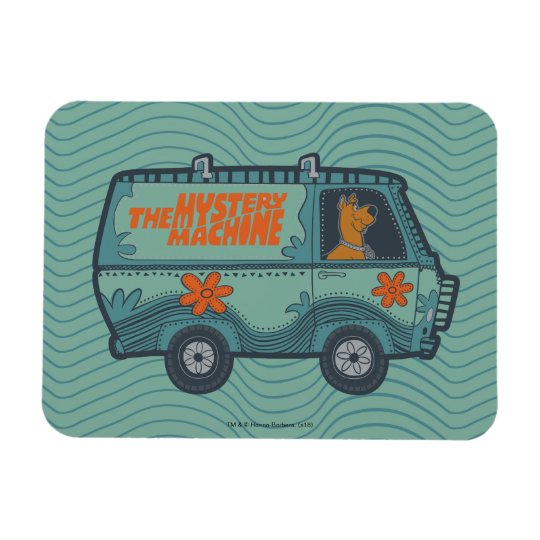 Paisely Scooby-Doo Driving Mystery Machine Magnet | Zazzle.com