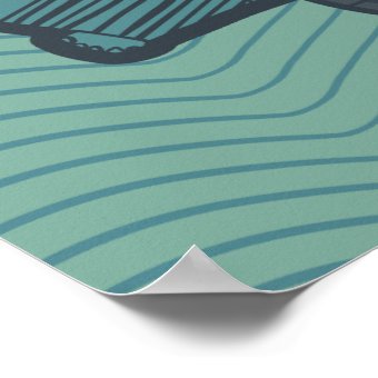 Paisely Scooby-Doo Driving Mystery Machine Poster | Zazzle