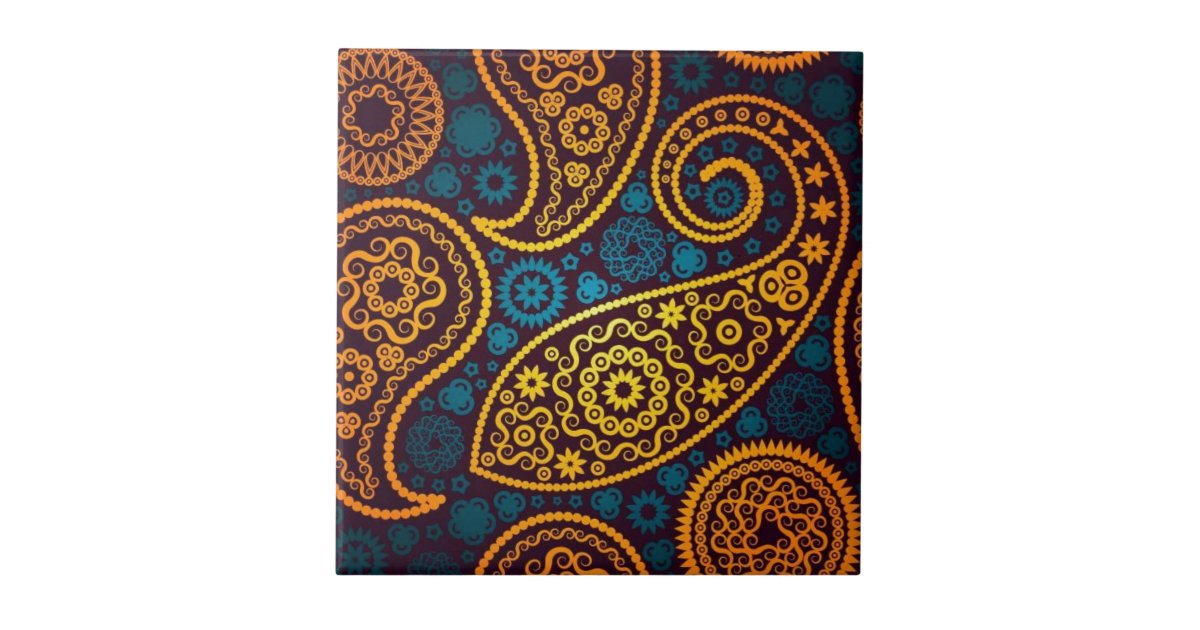 Paisley Ceramic Tile | Zazzle