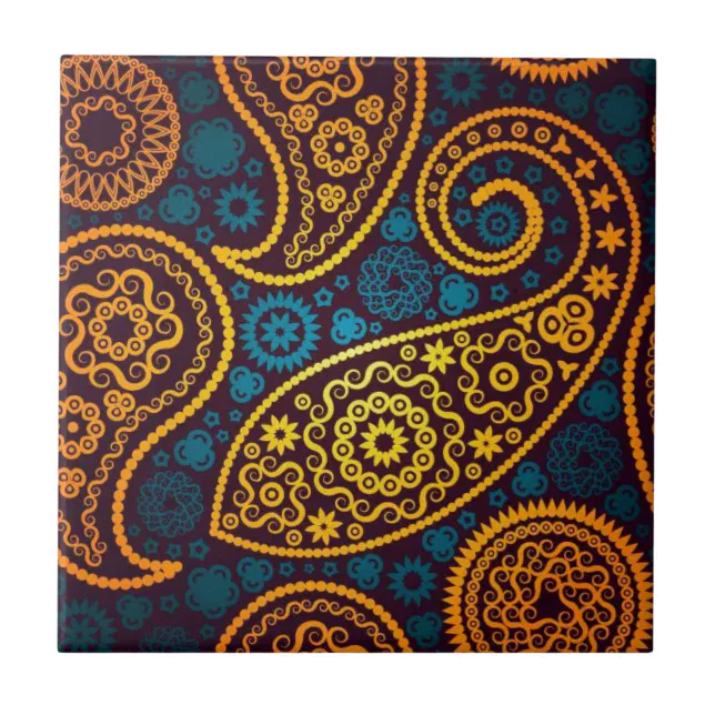 Paisley Ceramic Tile | Zazzle