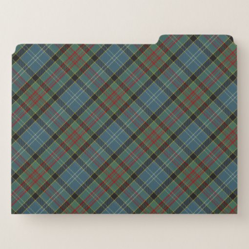 Paisley Family and Region Tartan Plaid Pattern File Folder | Zazzle