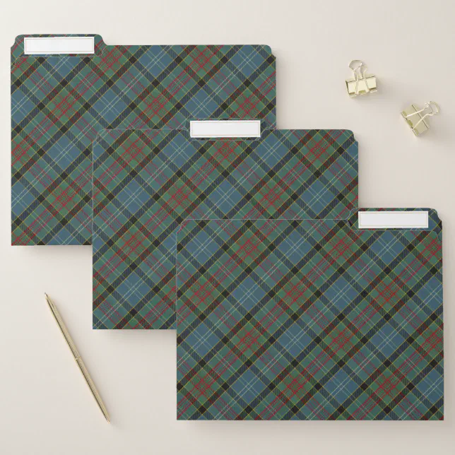 Paisley Family and Region Tartan Plaid Pattern File Folder | Zazzle