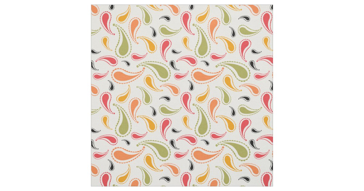 Paisley Pattern Fabric | Cute Paisley Print | Zazzle