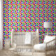 Paisley Peace Signs Flowers Bright and Beautiful Wallpaper | Zazzle