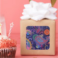 Paisley Purple pink Square Sticker | Zazzle