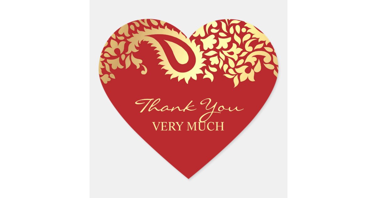 Paisleys Elegant Indian Wedding Sticker | Zazzle