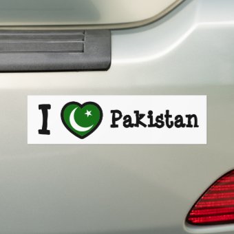 Pakistan Flag Bumper Sticker | Zazzle