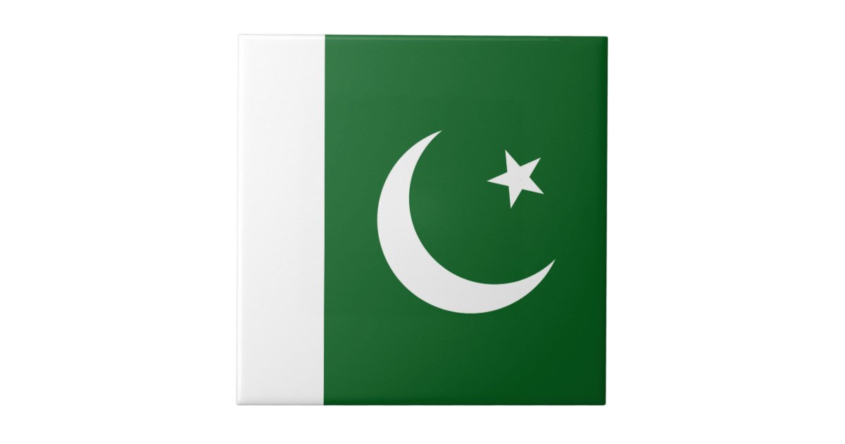 Pakistan Flag Ceramic Tile | Zazzle