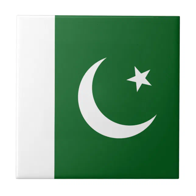 Pakistan Flag Ceramic Tile | Zazzle