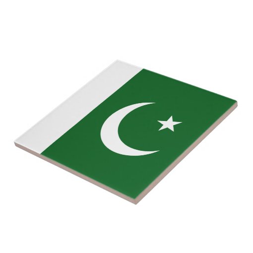 Pakistan Flag Ceramic Tile | Zazzle