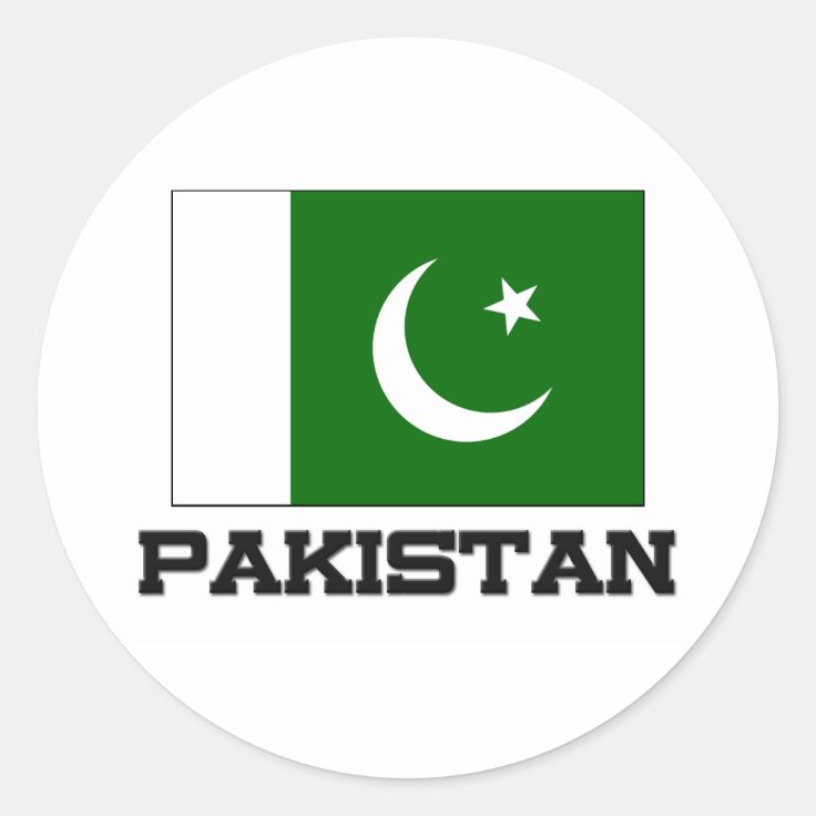 Pakistan Flag Classic Round Sticker | Zazzle