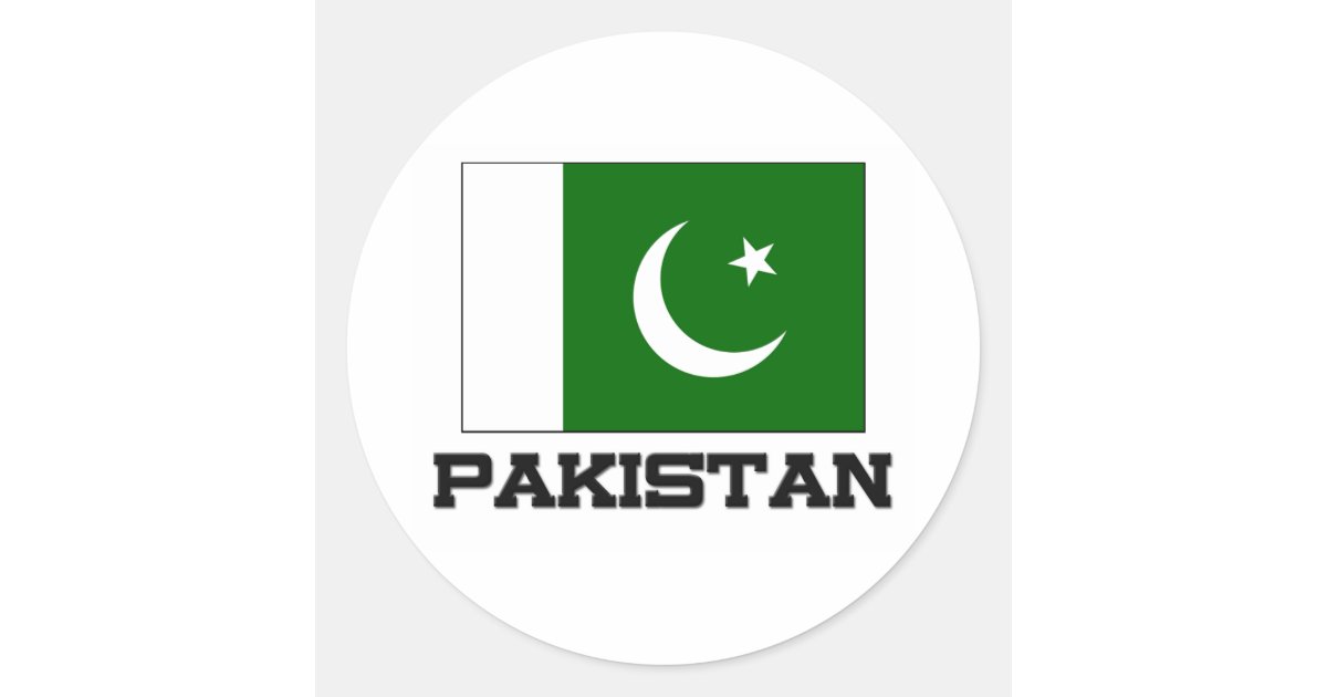 Pakistan Flag Classic Round Sticker | Zazzle