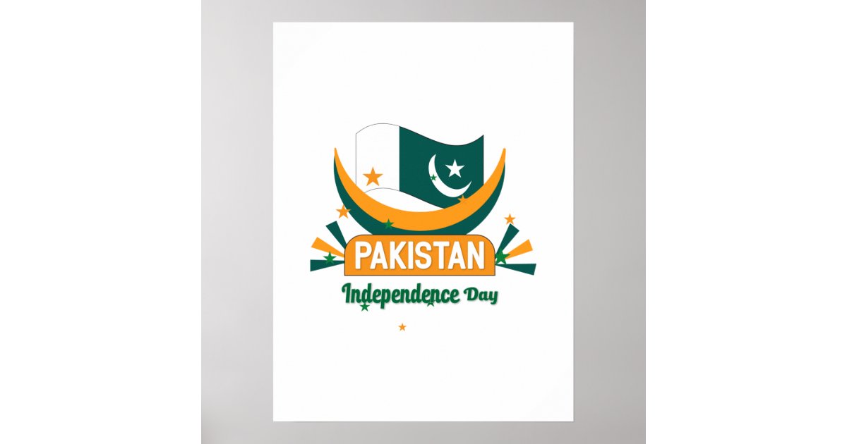 Pakistan Flag Pakistan Independence Day Poster | Zazzle