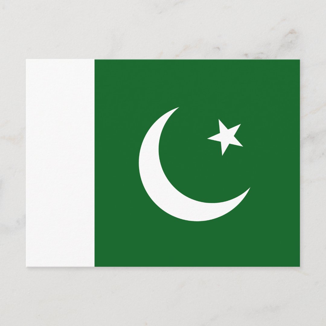 Pakistan Flag Postcard | Zazzle