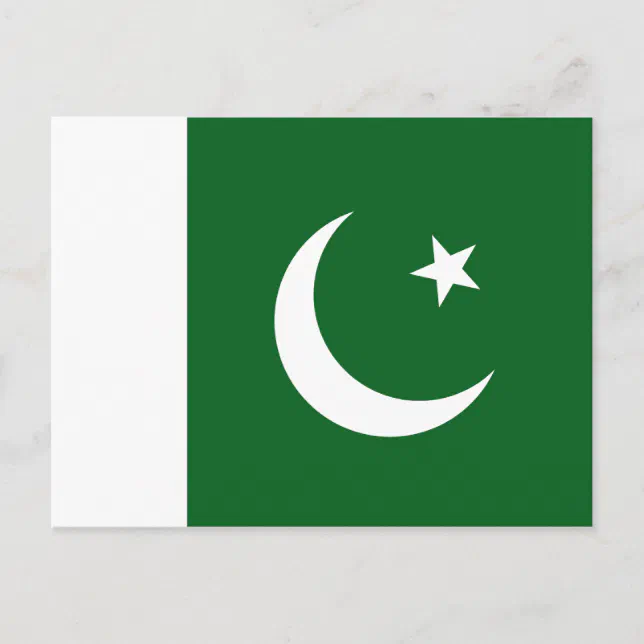 Pakistan Flag Postcard | Zazzle