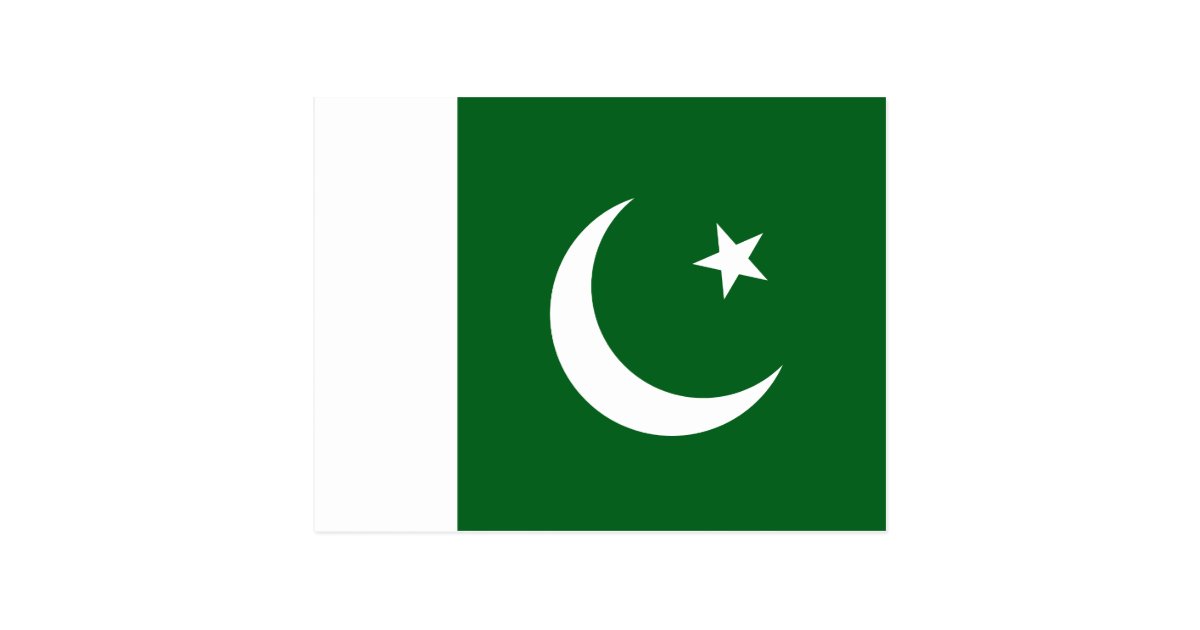 Pakistan Flag Postcard | Zazzle.com