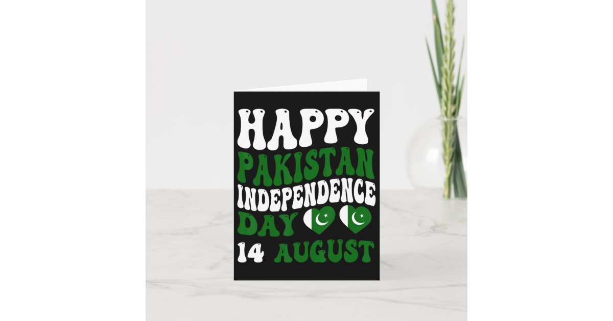 Pakistan Independence Day Pakistani Flag Pride Gro Card | Zazzle