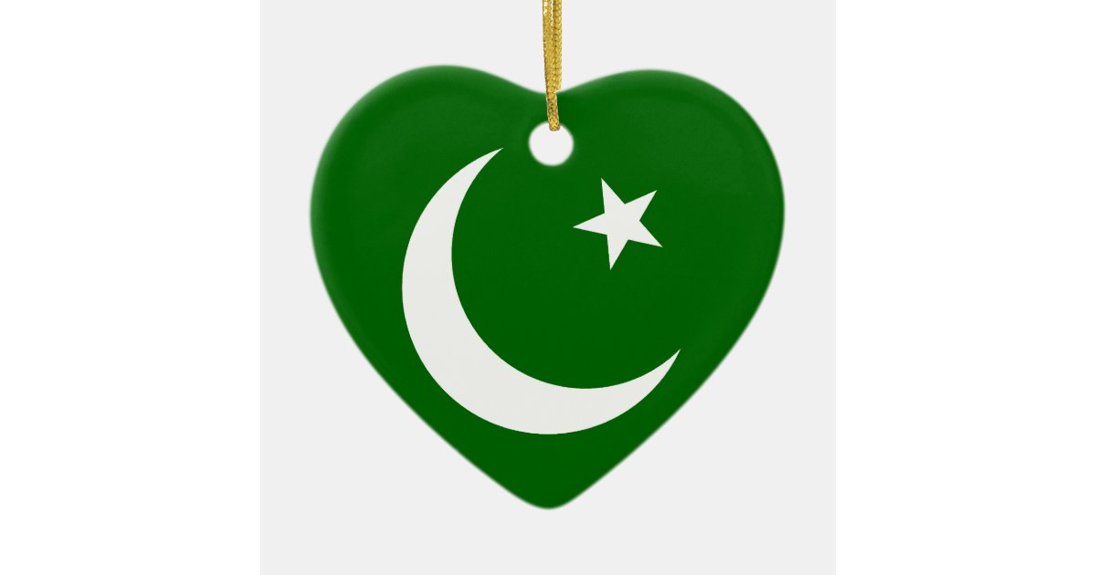 Pakistan Muslim League, Colombia flag Ceramic Ornament | Zazzle