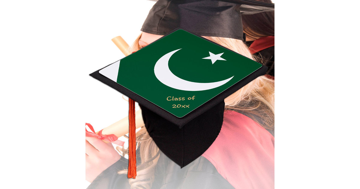Pakistan & Pakistan Flag - Students / University Graduation Cap Topper ...