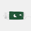 Pakistan Pakistani Flag Colors Monogrammed Adult Cloth Face Mask | Zazzle