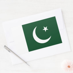 Pakistan/Pakistani Flag Rectangular Sticker | Zazzle